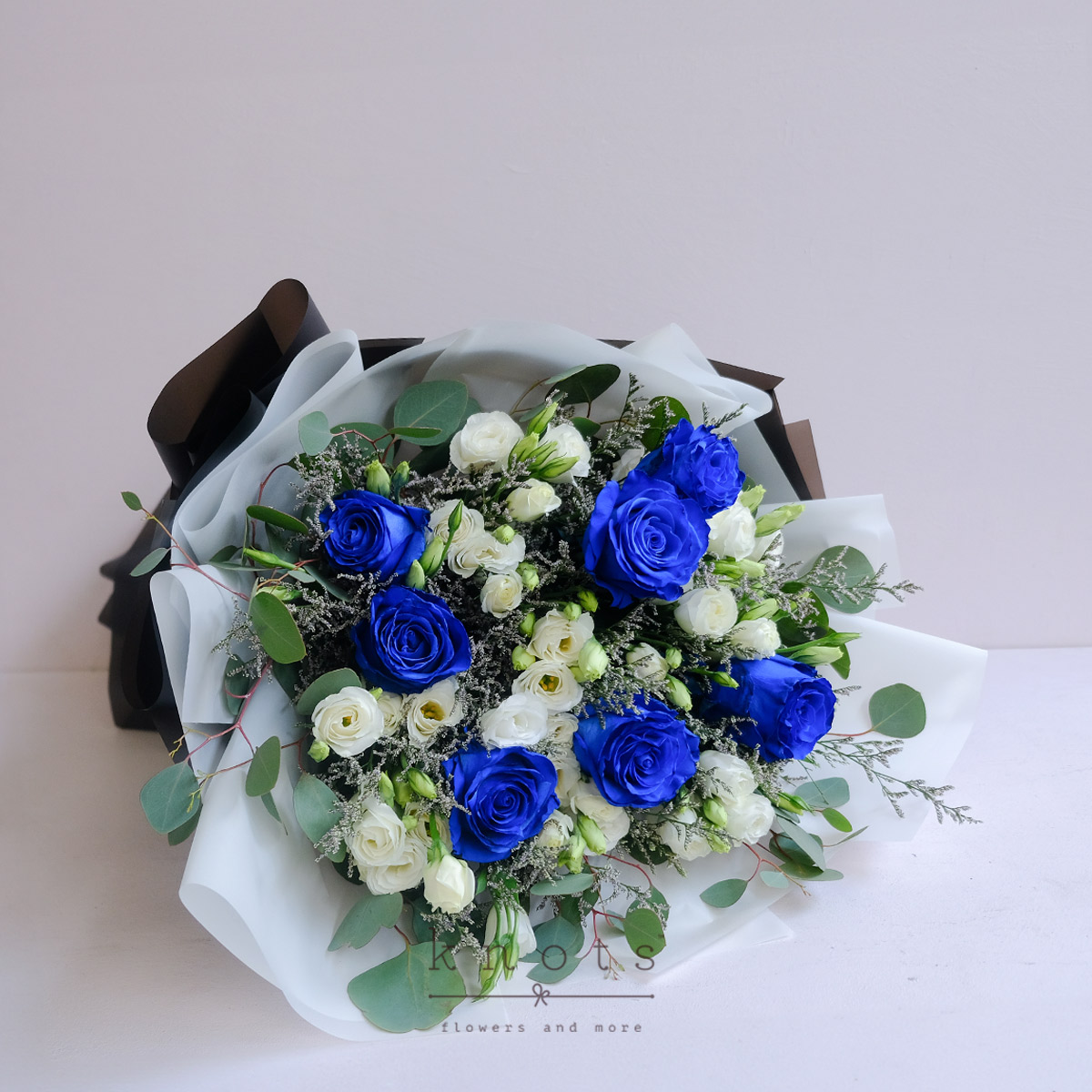 Waiting For Us (7 Blue Ecuadorian Roses Bouquet) | Knots.ph