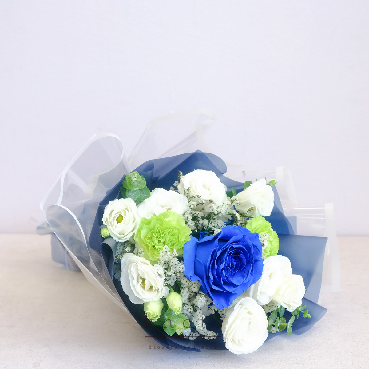 A Moonlit Wish (Blue Ecuadorian Roses Bouquet) | Knots.ph
