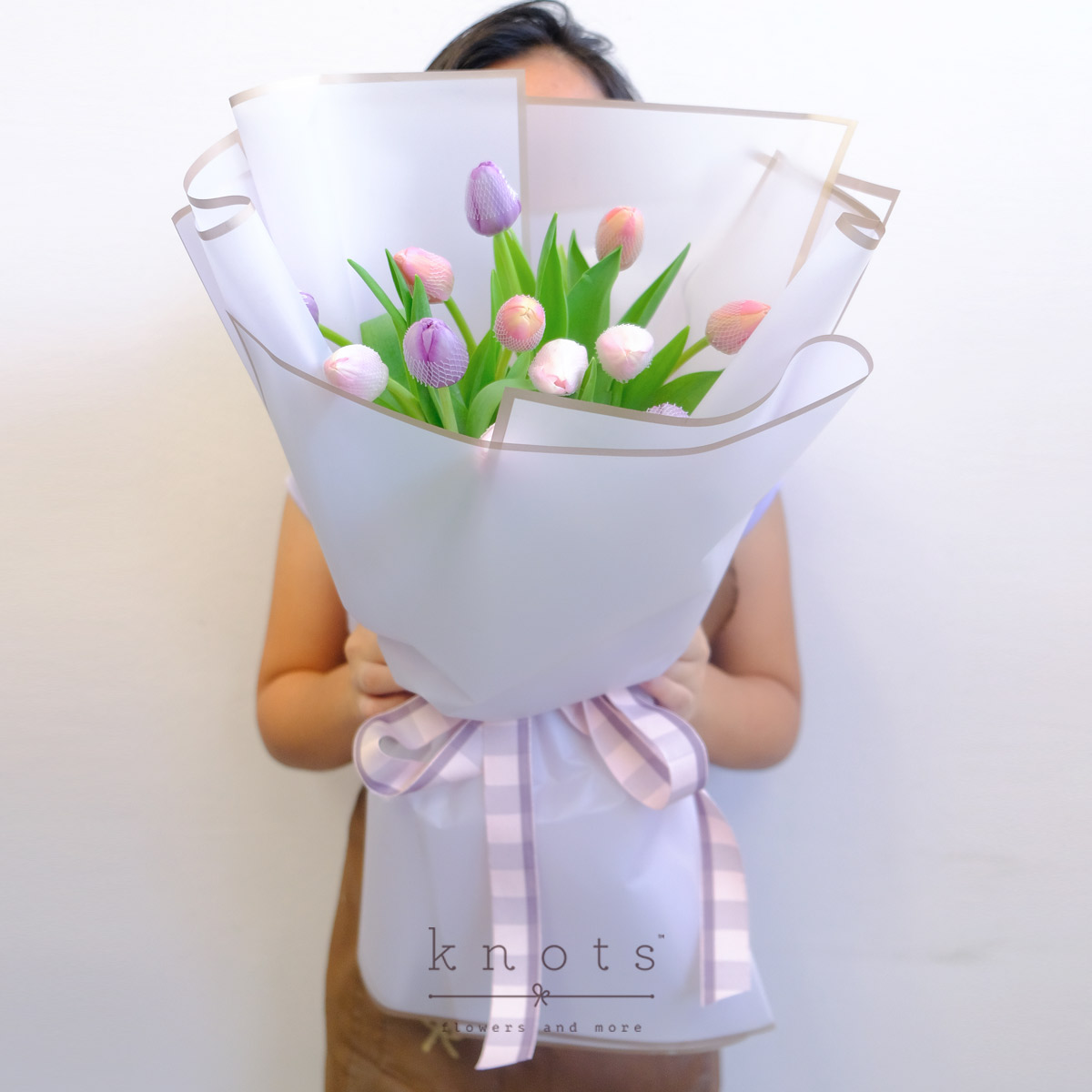 Spring Passion (Pink & Purple Tulips Bouquet) | Knots.ph
