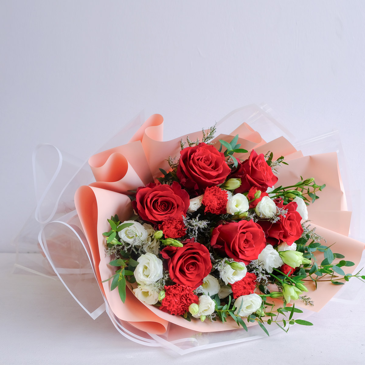 My Love is Infinite (6 Red Ecuadorian Roses Bouquet) | Knots.ph