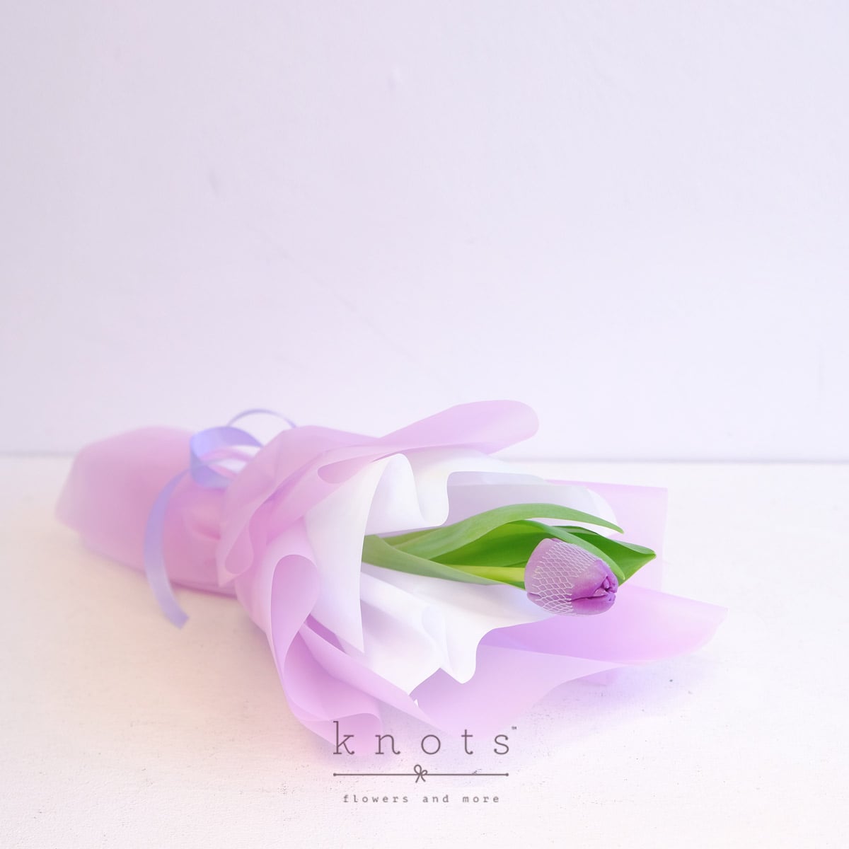 Brooke (Lilac Tulip Bouquet) | Knots.ph