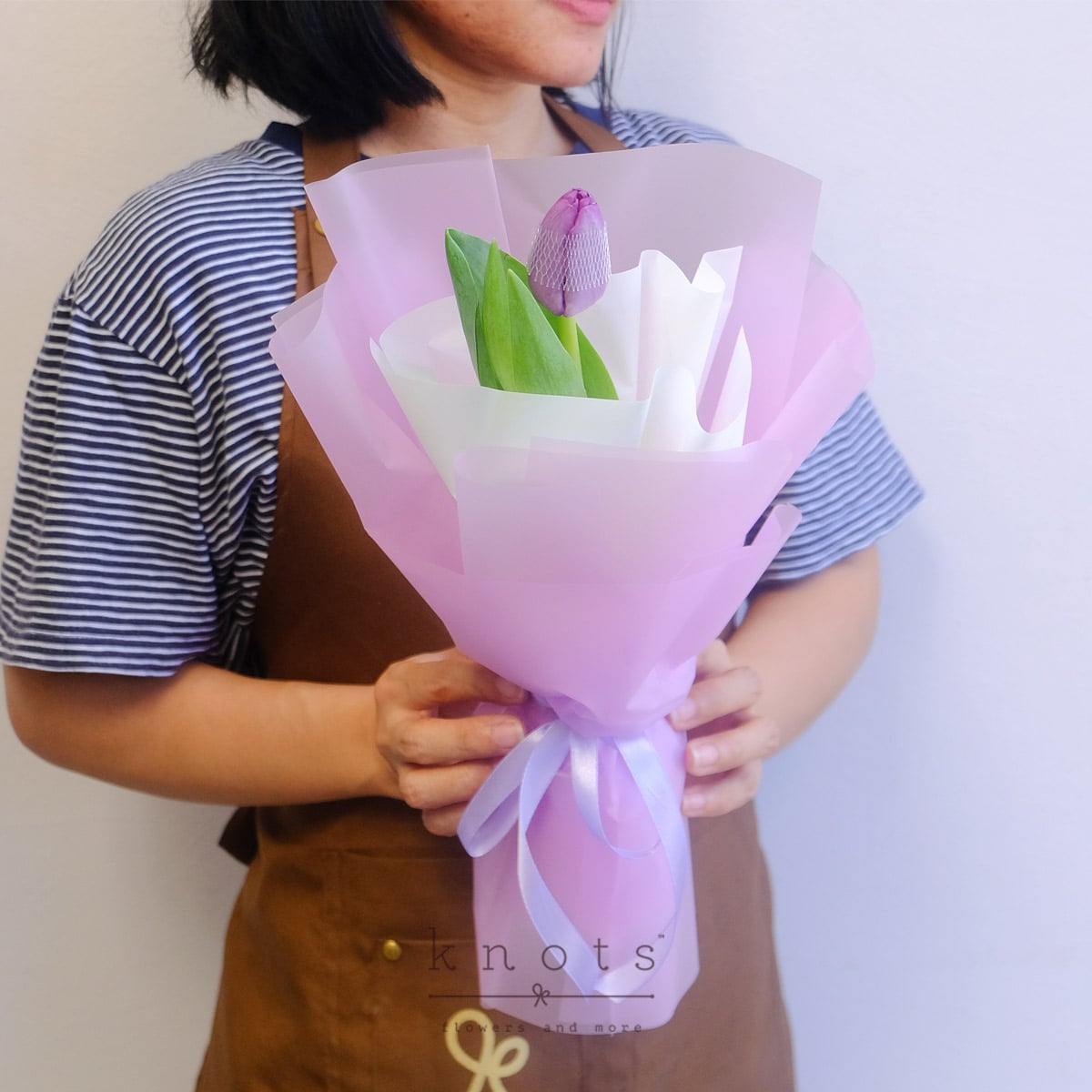 Brooke (Lilac Tulip Bouquet) | Knots.ph
