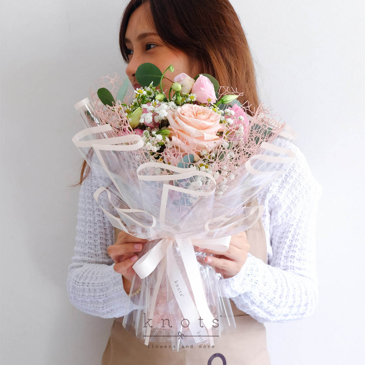 Elize (Pink Ecuadorian Rose Bouquet) | Knots.ph
