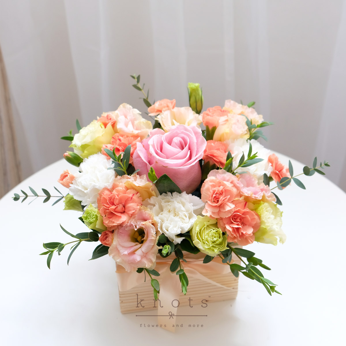 Brunch Delights (Pink Ecuadorian Rose and Carnations Arrangement ...
