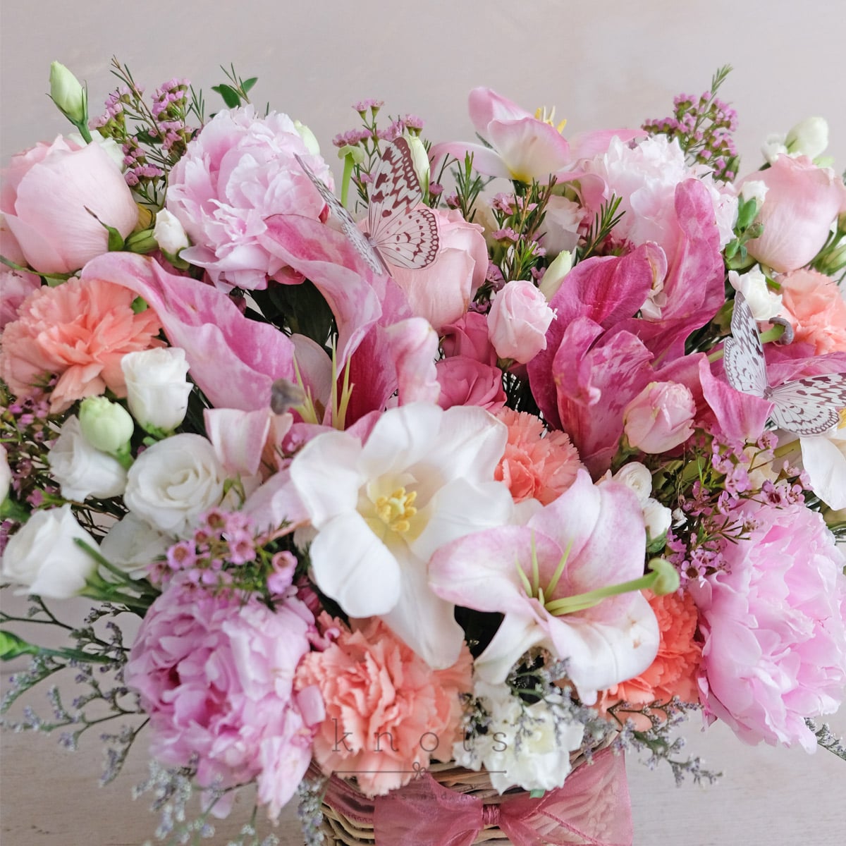 Sweet Constants (Peonies, Tulips Lilies Arrangement) | Knots.ph