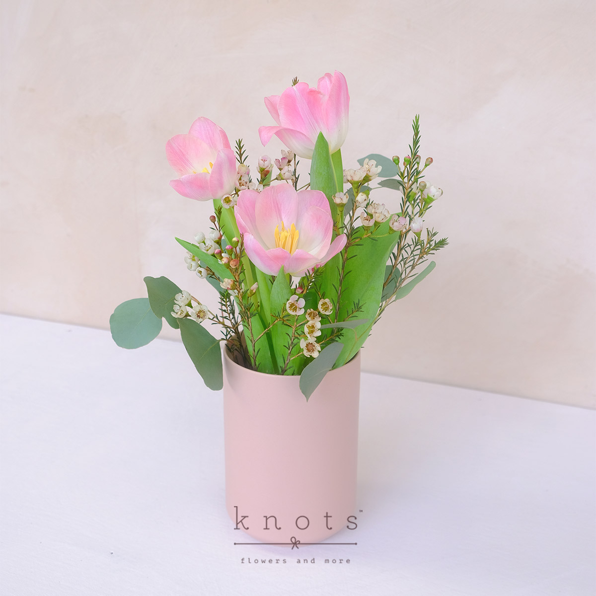 Kind-Hearted (Pink Tulips Arrangement) | Knots.ph