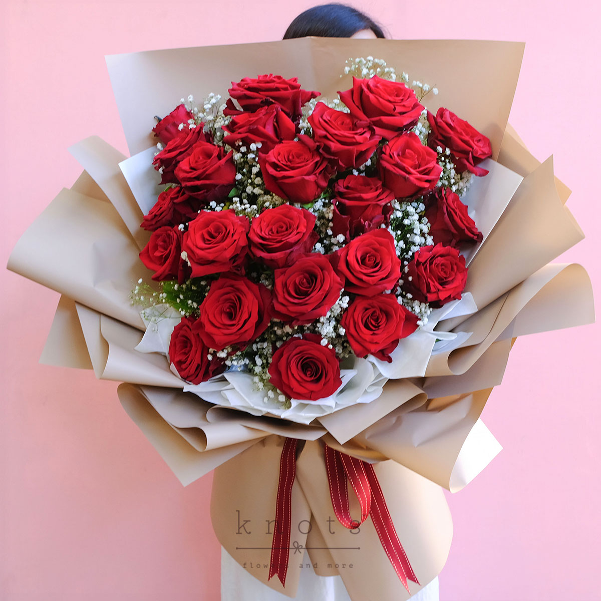 Always InLove (24 Red Ecuadorian Roses Bouquet) | Knots.ph