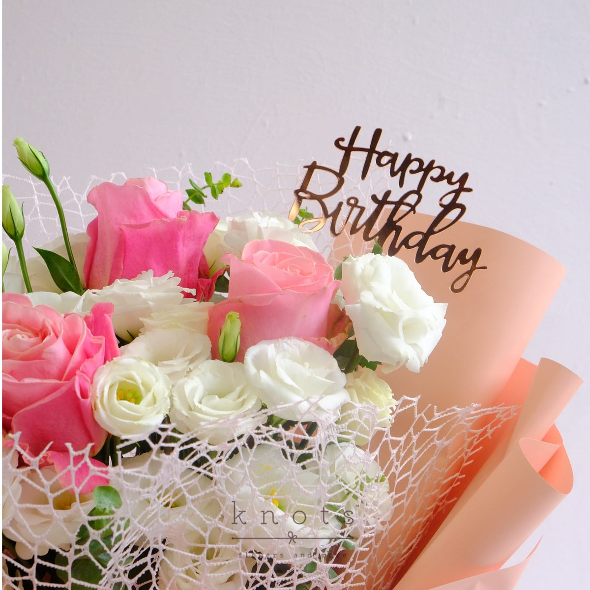 Sweet Celebrations (Pink Ecuadorian Rose Birthday Bouquet) | Knots.ph