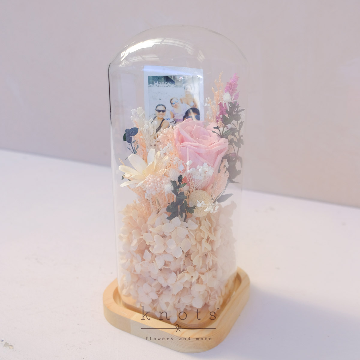 Sweetest Soul (Preserved and Dried Flower Dome Arrangement) | Knots.ph