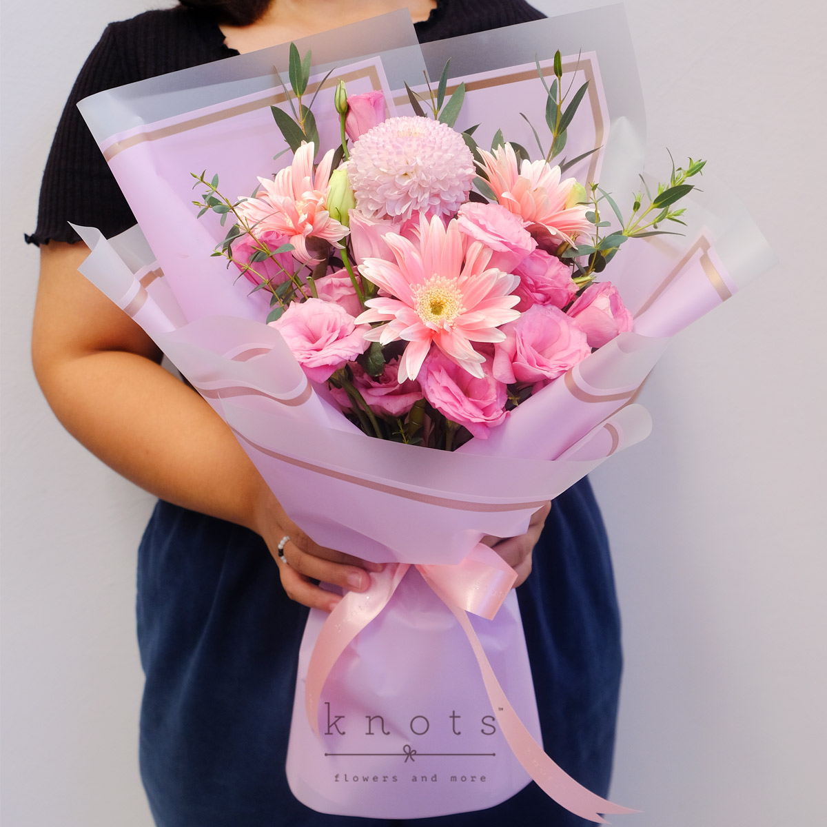 Sakura Blooms (Pink Gerbera Bouquet) | Knots.ph