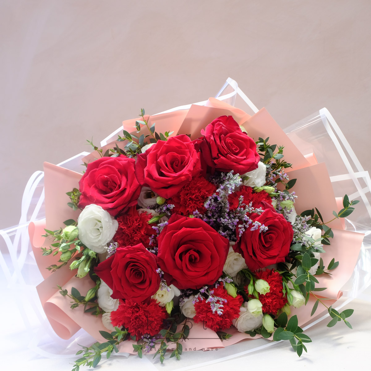 My Love is Infinite (6 Red Ecuadorian Roses Bouquet) | Knots.ph