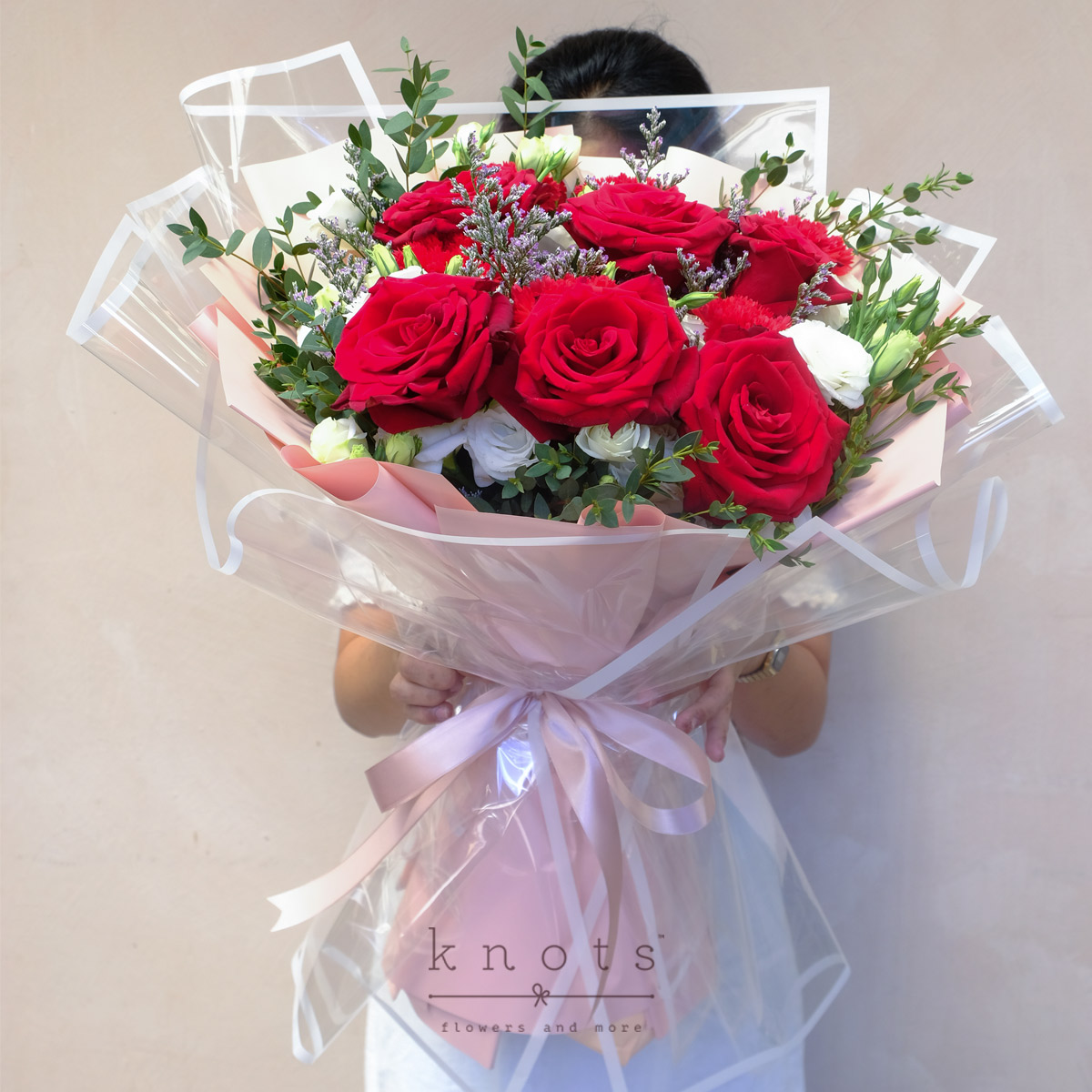 My Love is Infinite (6 Red Ecuadorian Roses Bouquet) | Knots.ph