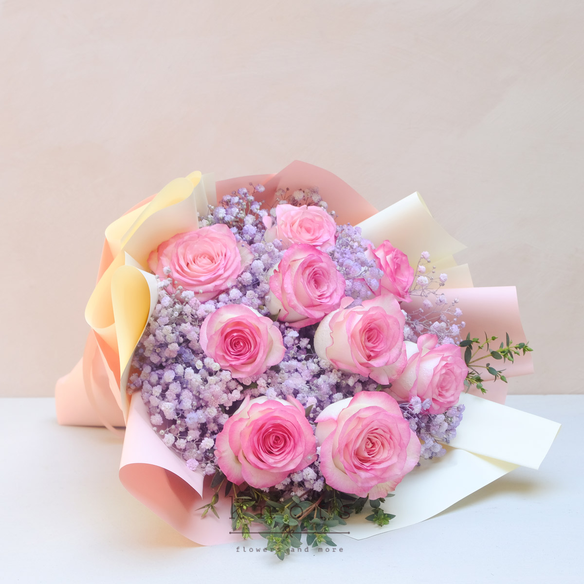 Perfectly Loved (9 Two-Toned Pink Rose Bouquet) | Knots.ph