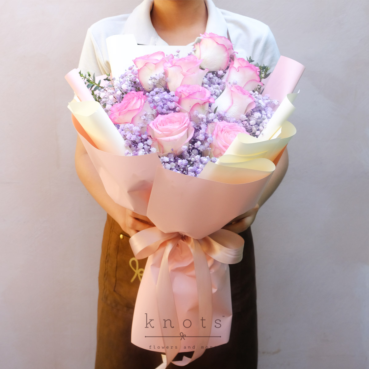 Perfectly Loved (9 Two-Toned Pink Rose Bouquet) | Knots.ph