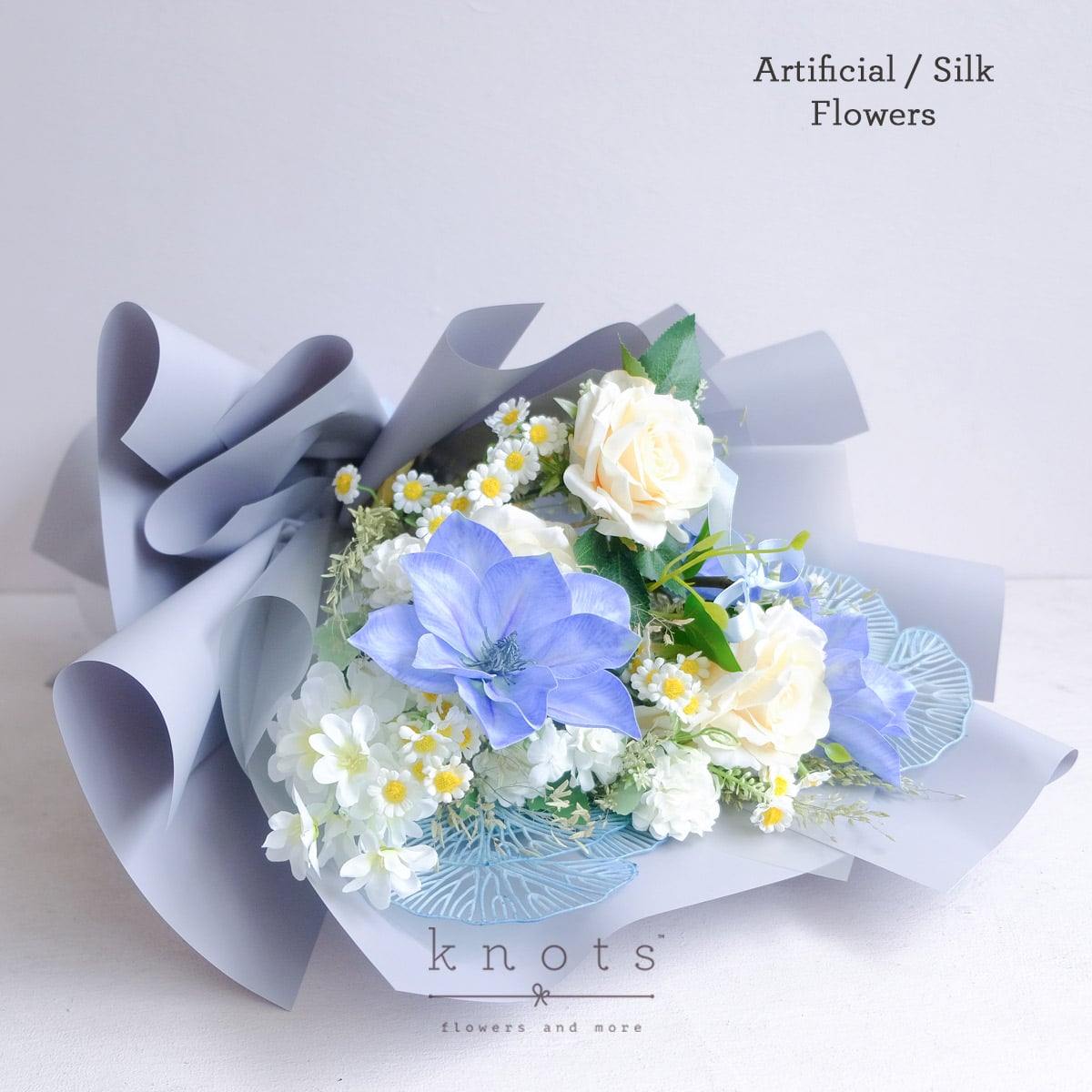 Ivy Blue (Artificial Flower Bouquet) | Knots.ph
