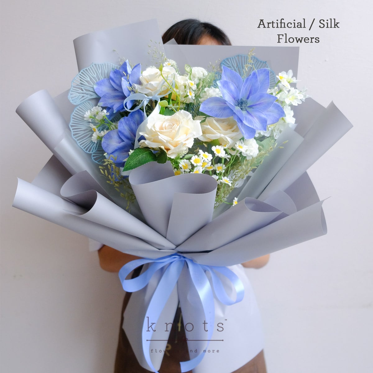 Ivy Blue (Artificial Flower Bouquet) | Knots.ph