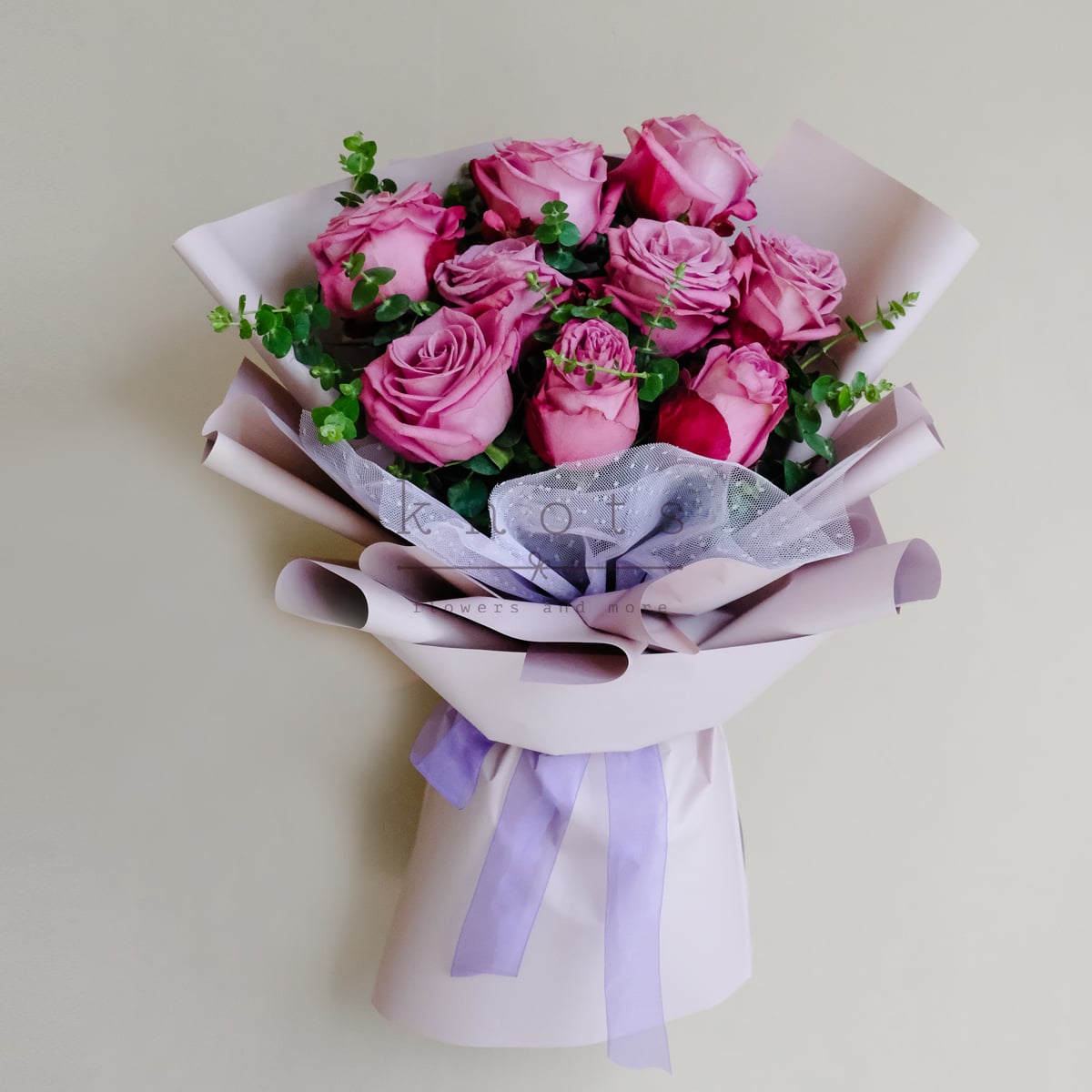 Treasured Romance (Purple Ecuadorian Roses Bouquet) | Knots.ph
