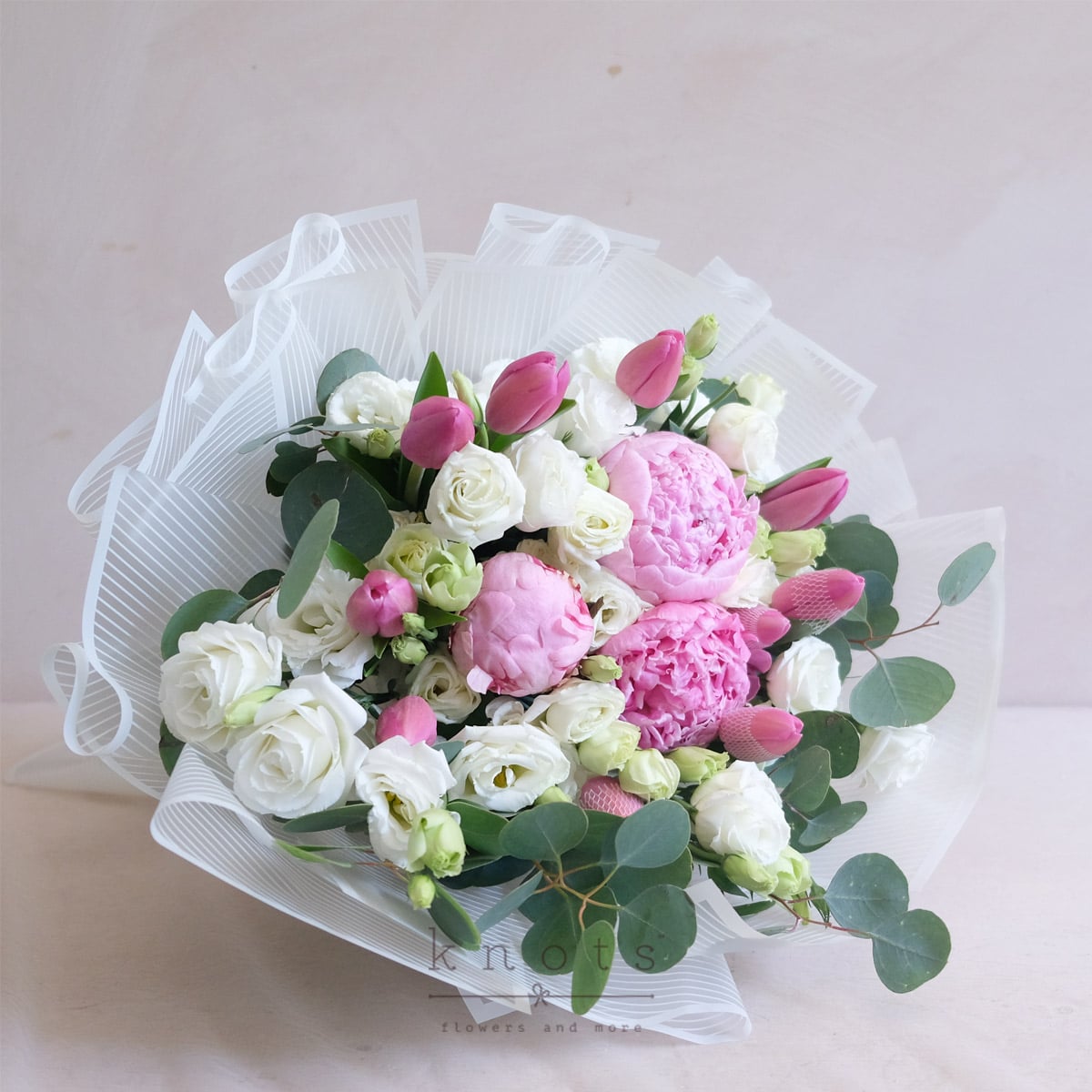 My Darling You (Peonies and Tulips Bouquet) | Xpressflower.com